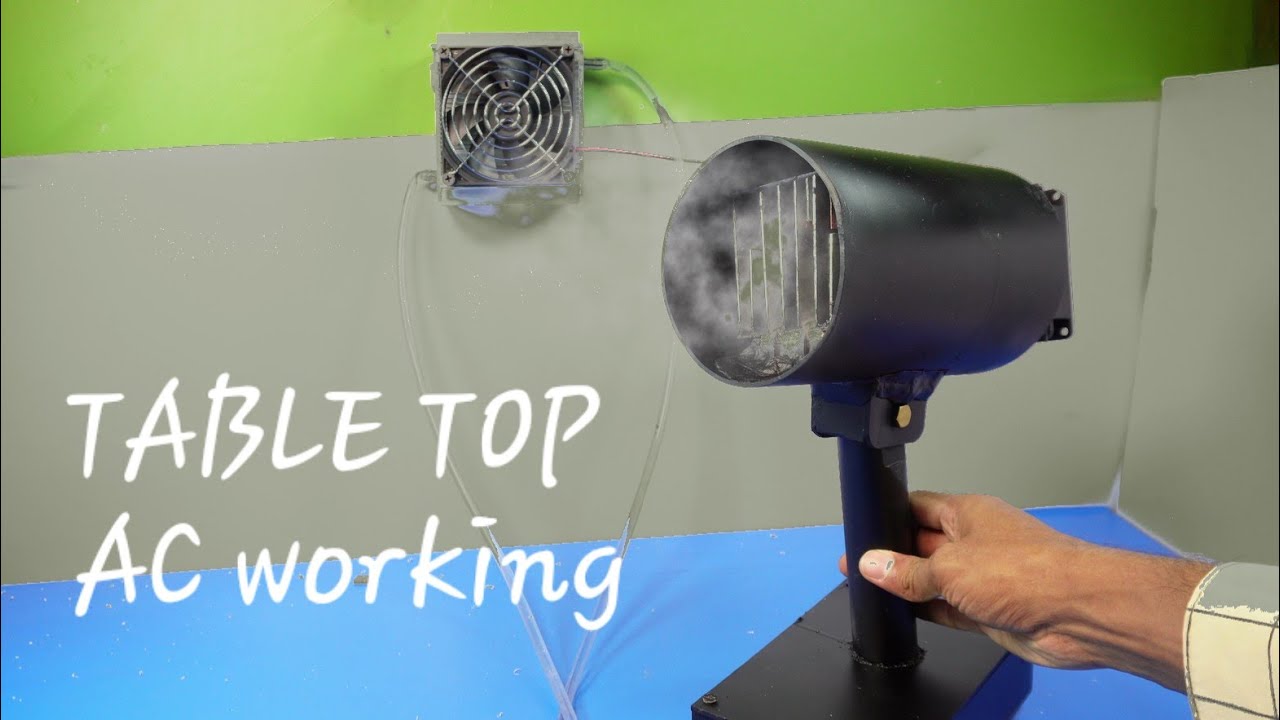 MAKING TABLETOP AIR CONDITIONER IN 7 MINUTES | How to Make tabletop ac ...