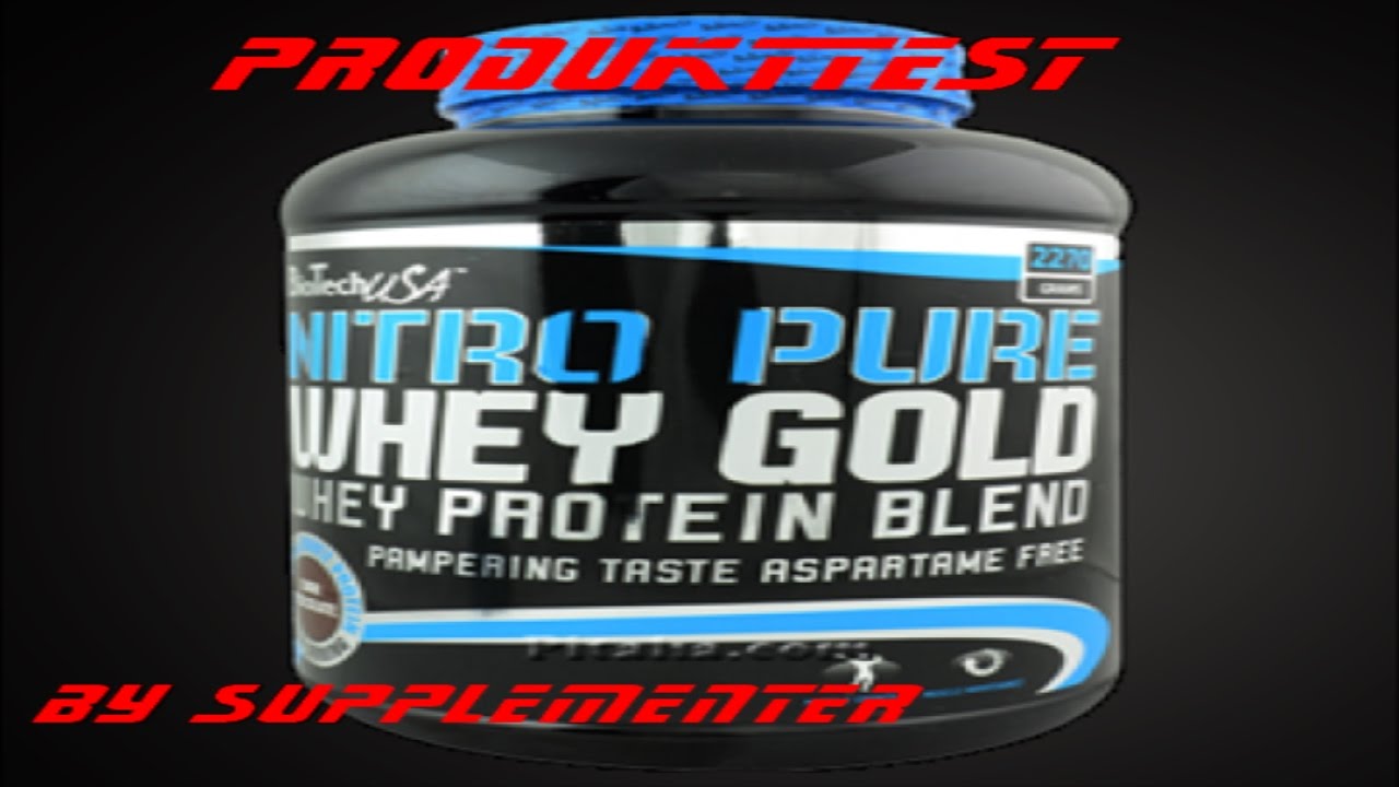Biotech USA Pure Nitro Whey Protein im Test - YouTube