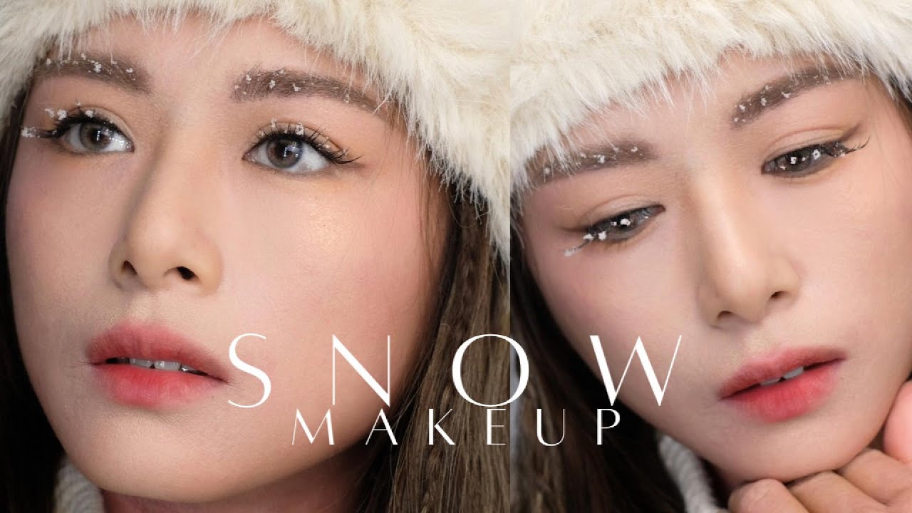 Snow Makeup for Winter 🤍 冬日雪花妝 MAKEUP WITH ECZEMA - YouTube