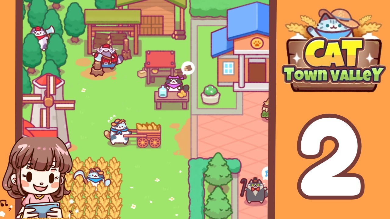 Leveling Up Town Hall - Cat Town Valley Gameplay Part 2 - YouTube