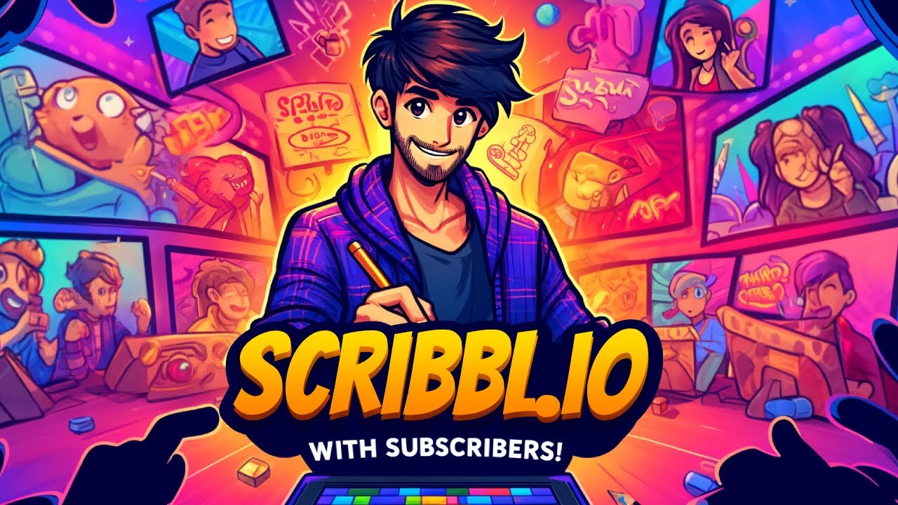 Playing Scribbl.io With My Subscribers | Subscribers Special LIVE ...