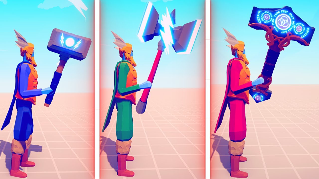 EVOLUTION OF THOR HAMMER - Totally Accurate Battle Simulator TABS - YouTube