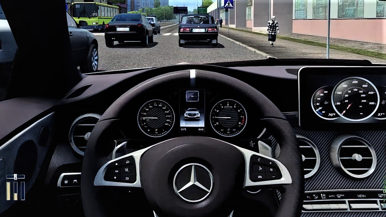 Mercedes-Benz C63 S AMG coupe - City Car Driving - YouTube