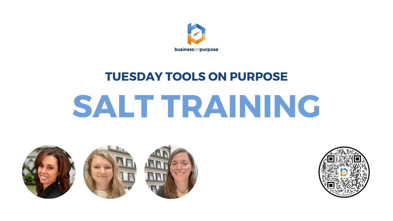 Tuesday Tools On Purpose 32: SALT Training - YouTube