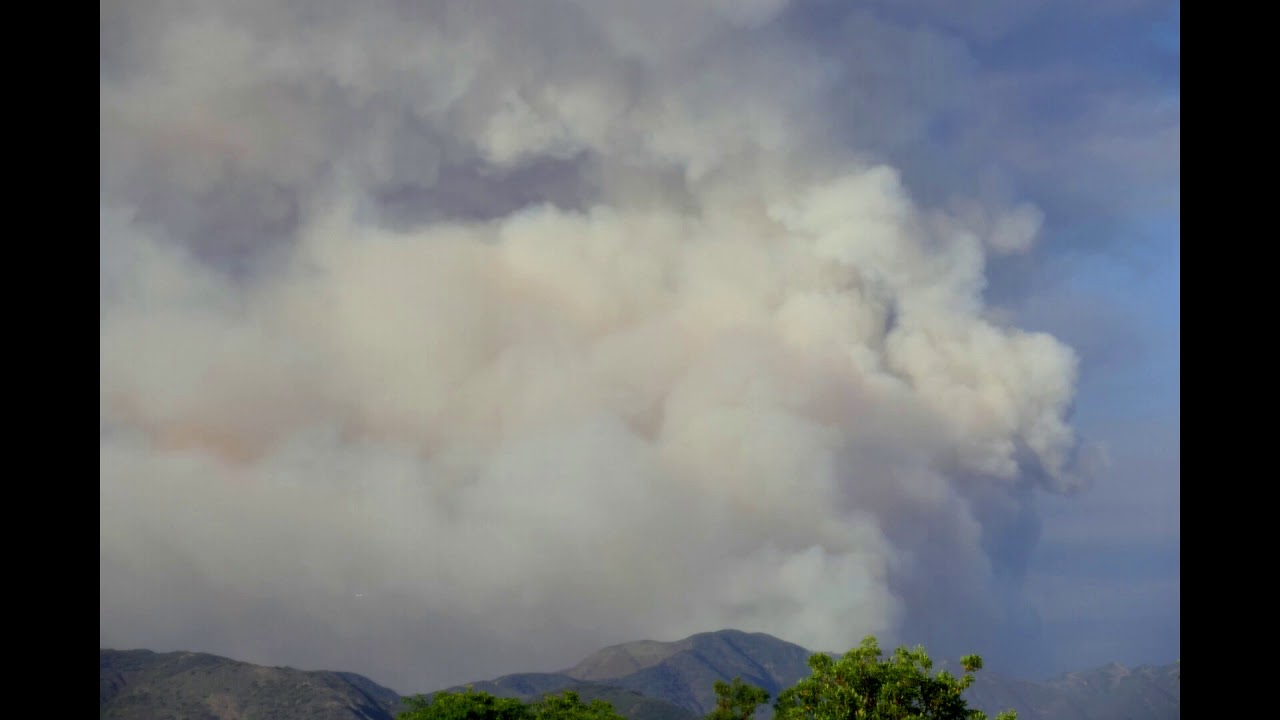 Trabuco Canyon/Holy Jim Fire Timelapse - YouTube
