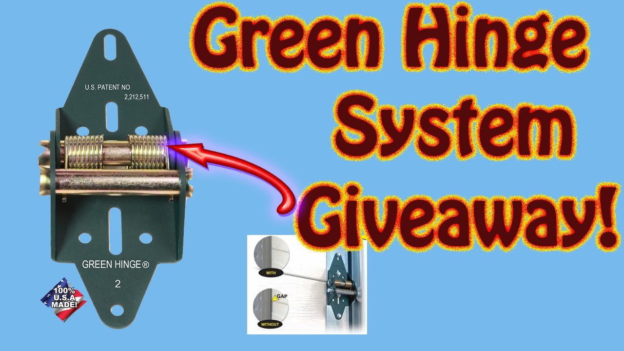Garage Door Green Hinge System Giveaway - Congratulations Artie Boehm ...