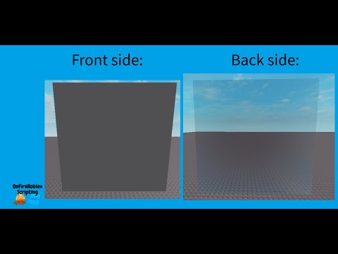 How to make a one sided glass in Roblox Studio! - YouTube