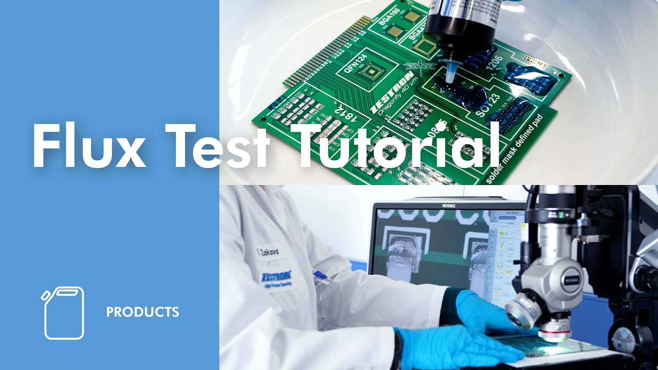 ZESTRON Flux Test – Fast & Easy PCB Flux Residue Detection Tutorial 🔬 ...