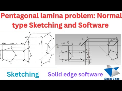 Pentagonal lamina in Normal type problem: Sketching & Software Practice - YouTube