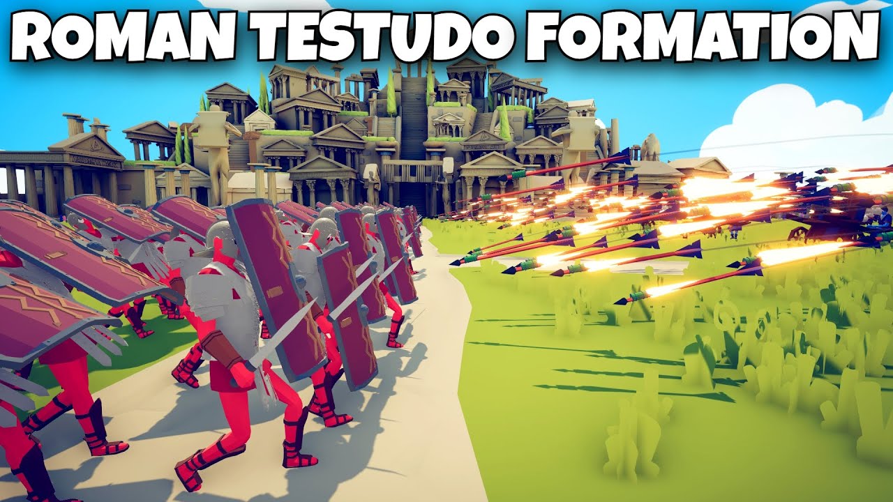 ROMAN TESTUDO FORMATION vs ARCHERS - Totally Accurate Battle Simulator ...