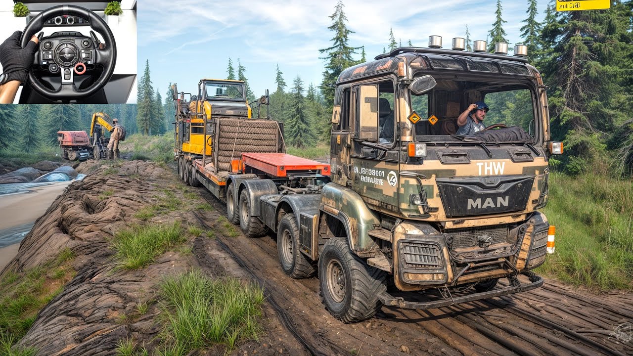 SnowRunner - Insane Cargo Trailer Transport Challenge With Man TGS ...