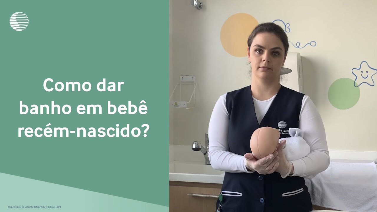 Como dar banho em recém-nascido? - YouTube