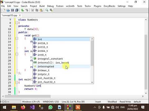 40 C++ CodeBlocks Class Templates - YouTube