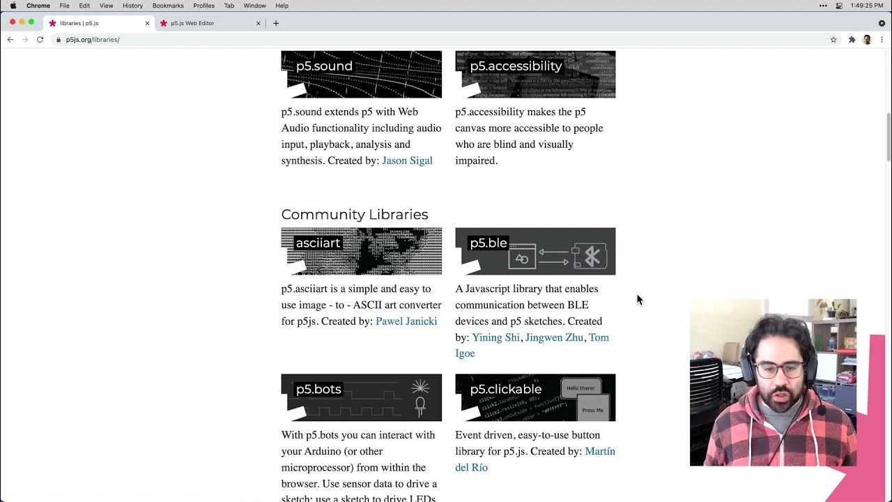 How to Download & Install Contributed Libraries in p5js - YouTube