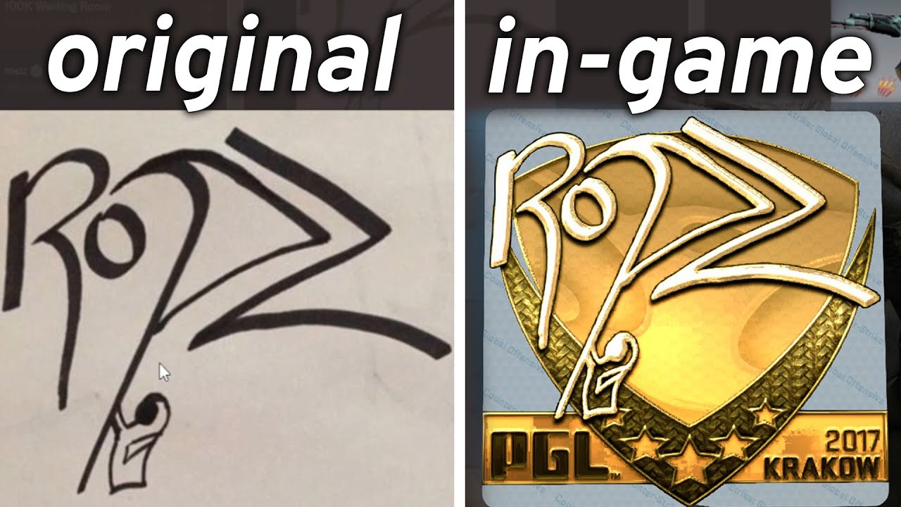 this is how csgo signature stickers are made - YouTube