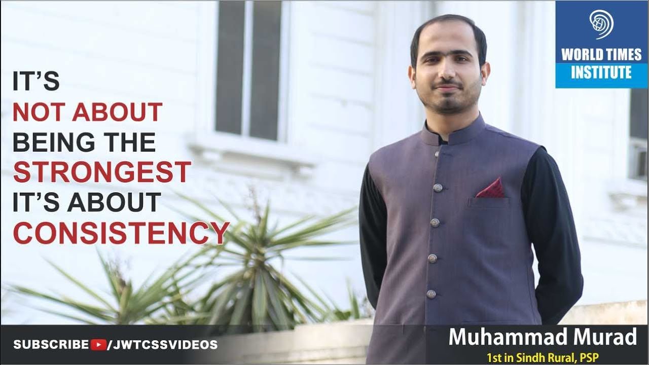 World Times Interview Series |Muhammad Murad (1st in Sindh Rural, PSP ...