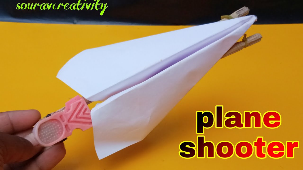 How To Make Plane Shooter, Science Project For Class 7th Students ...