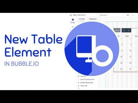 How-To Use Bubble.io's New Table Element - YouTube