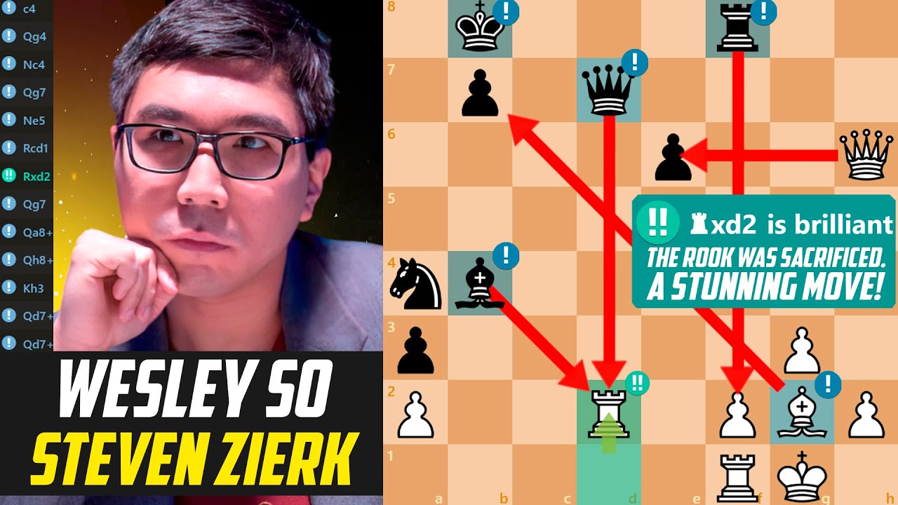 Wesley So *STUNNED* Steven Zierk with Brilliant Rook Sacrifice - Titled ...