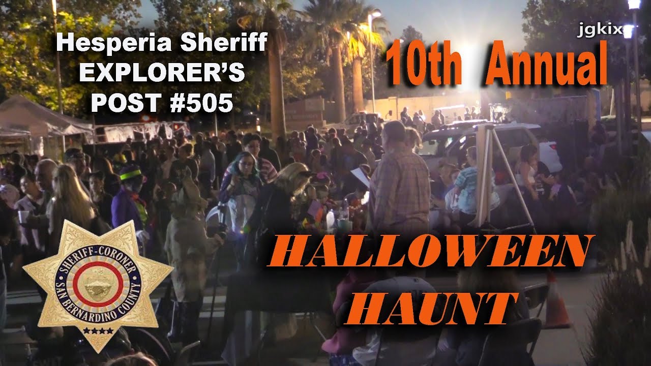 10th Annual Sheriff Explorer's Halloween Haunt - YouTube