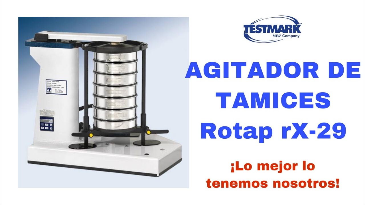 Tamizador Tyler Ro Tap RX-29 (agitador de tamices) - YouTube