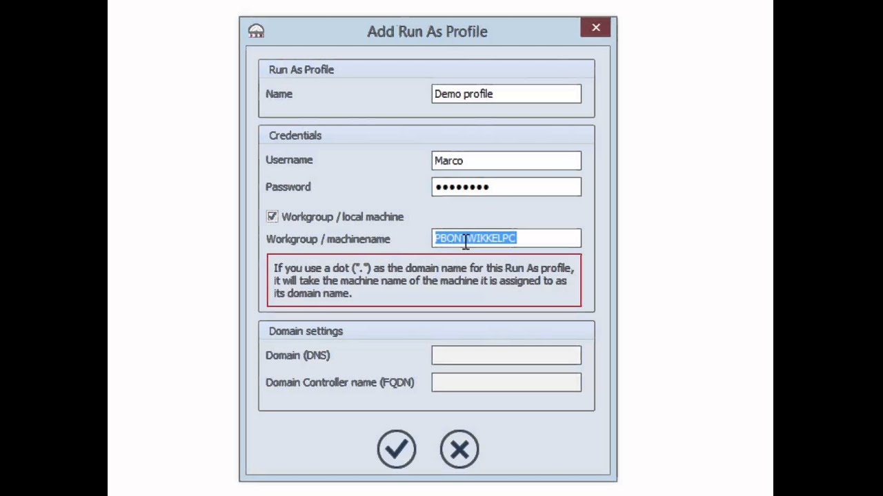 Working with Run As Profiles - YouTube