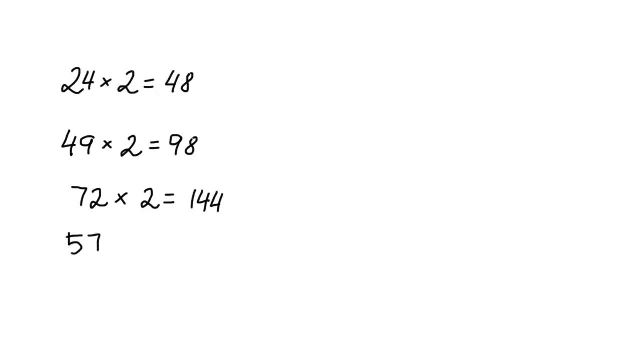 Multiplication by 2 - YouTube