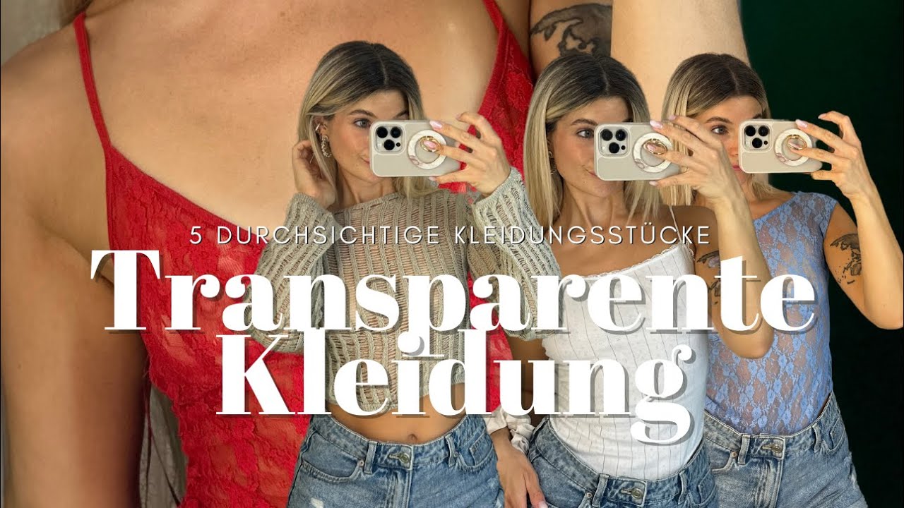 Fully Transparent Try-On Haul | Outfit Fittings | Michelle - YouTube