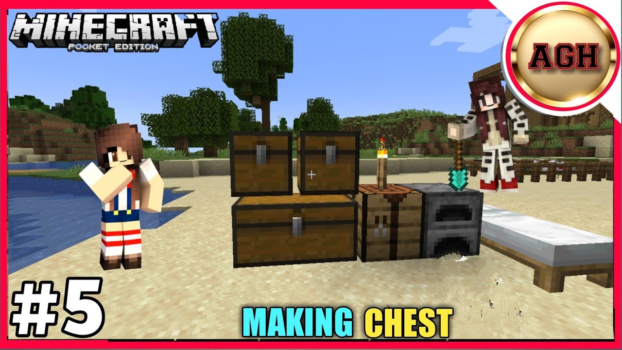 HOW TO MAKE A CHEST 📦 || MINECRAFT PE #5 - YouTube