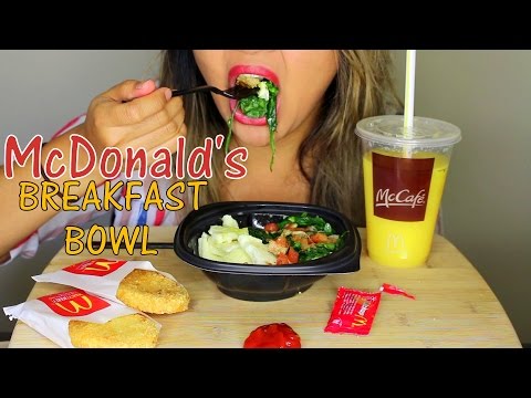 ASMR: McDonald's Breakfast Bowl *Eating Sounds* MUKBANG