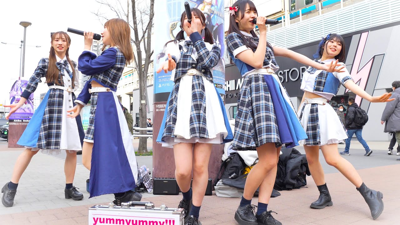【4K/α7Ⅳ】yummyummy!!!/ヤミーヤミー（Japanese idol group）秋葉原路上ライブ 2023年3月4日（土 ...