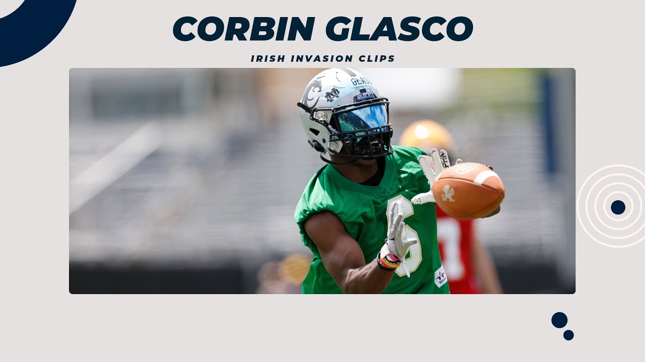 2026 WR Corbin Glasco Irish Invasion Clips - YouTube