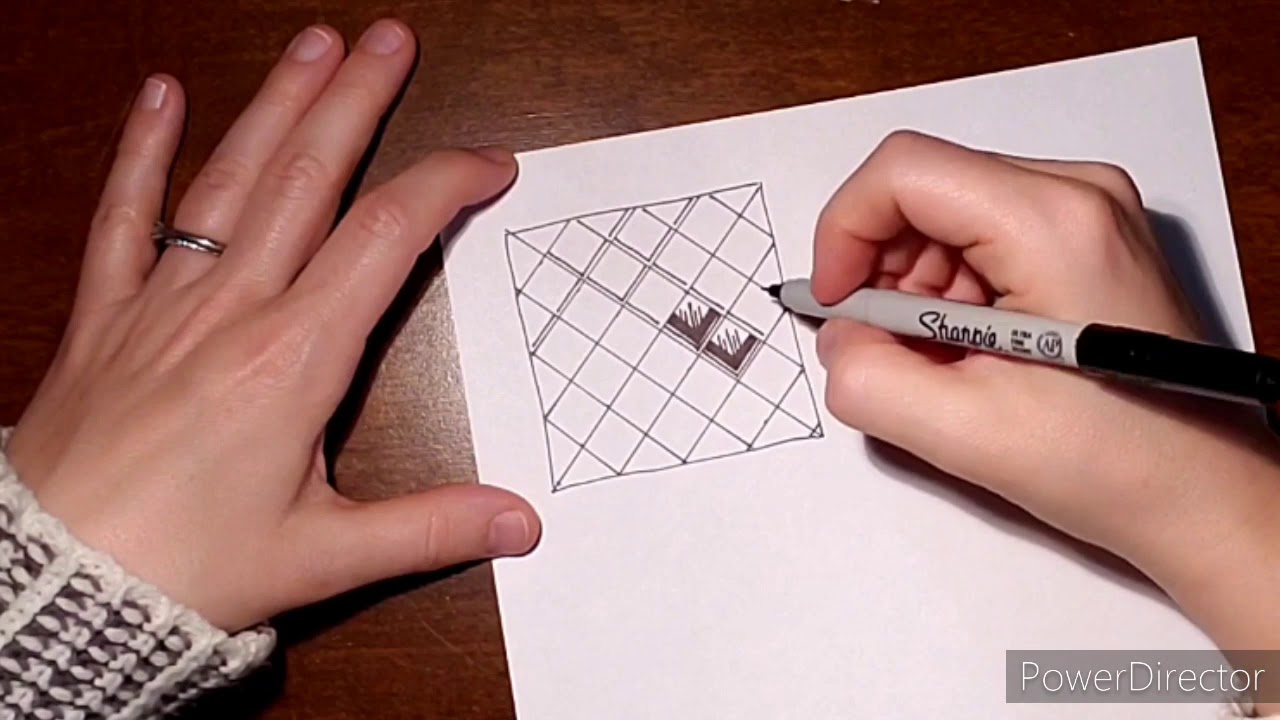 Zendoodle class #3 Art Deco - YouTube