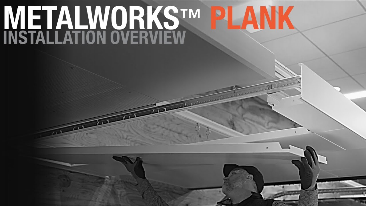 Metal Plank Ceiling Installation | METALWORKS Plank Installation | ARMSTRONG CEILINGS - YouTube