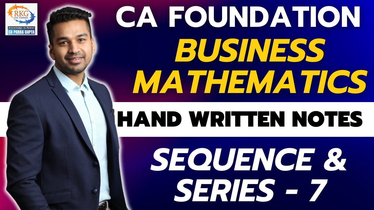 Questions of Geometric Progression (GP) | Sequence & Series - 6 | CA ...