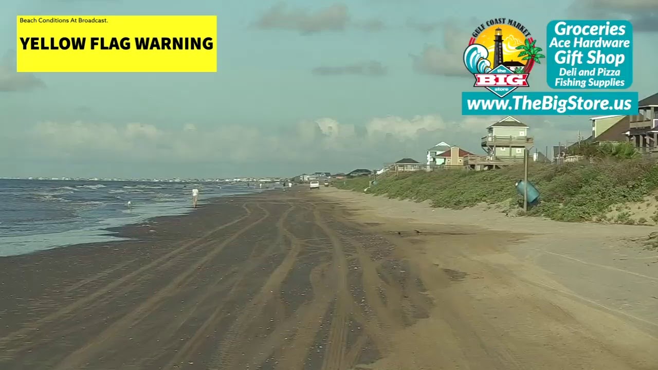 Bolivar LIVE Beachfront In Crystal Beach, Texas With Sunny Skies And A ...