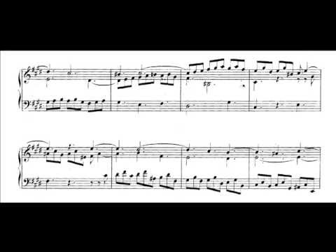 Bach, Sinfonia BWV 792 in Mi maggiore (score)