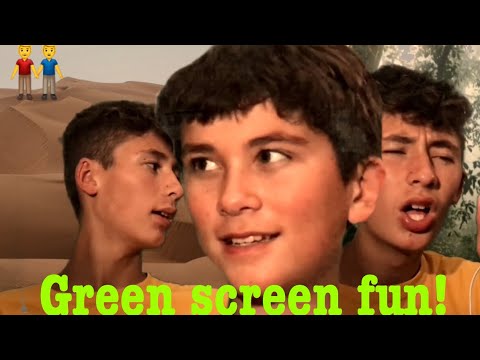 Green screen fun!!! - YouTube