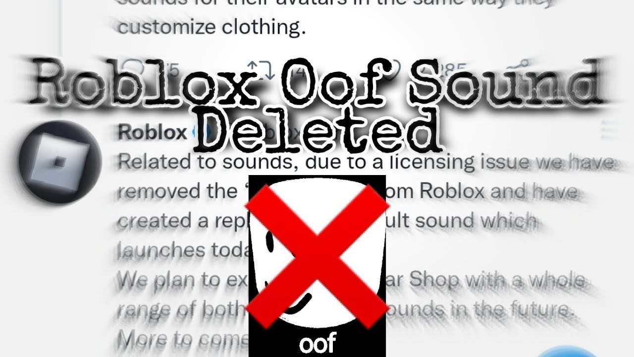Roblox Removed The Oof SOUND.... - YouTube