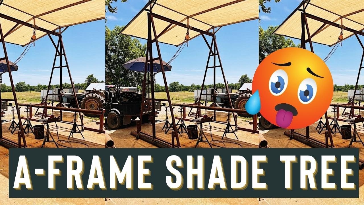 I BUILT A MANMADE SHADE TREE BECAUSE IT'S HOT OUTSDIE - YouTube