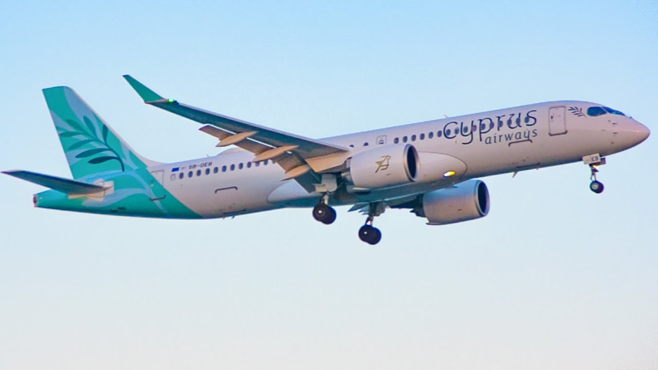 FINALLY CATCHING The NEW Cyprus Airways A220 at Larnaca Airport - YouTube