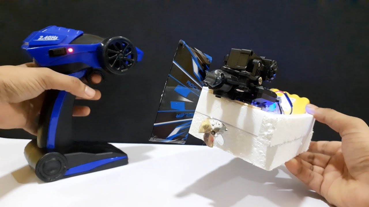 RC Speed Boat. How to make remote control boat. Mini Engineer Creation. - YouTube