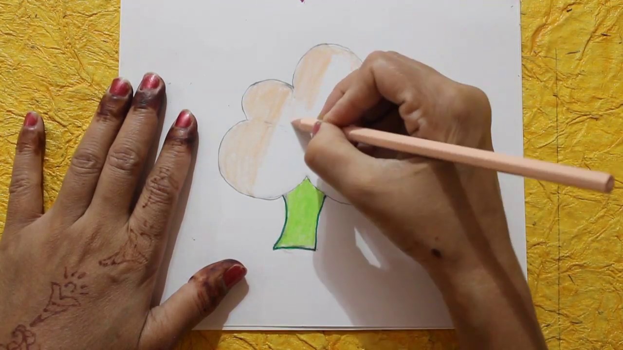 How to draw a cauliflower step by step easy for beginners easy very ...