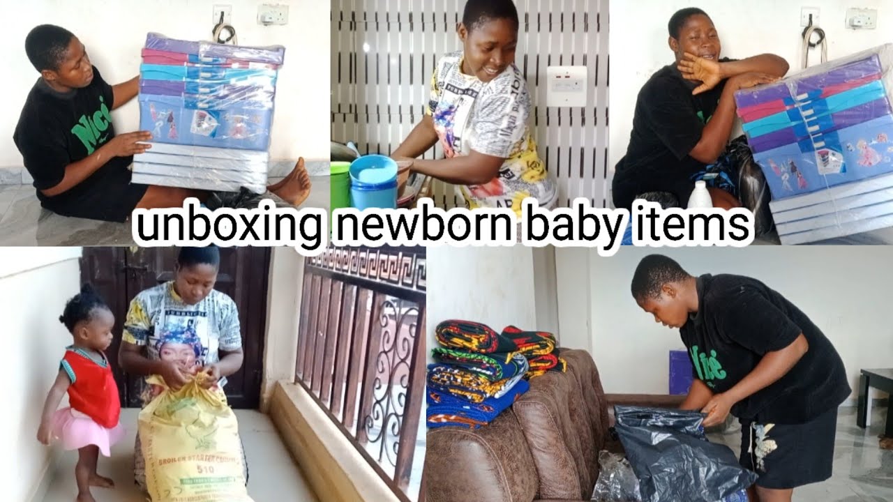 UNBOXING OUR BABY ITEMS|BABY NUMBER ONE|UNEXPECTED SURPRISE GIFT FROM ...