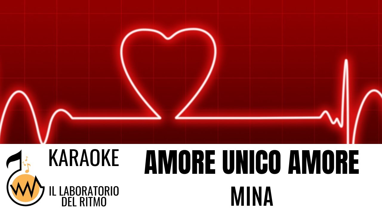 Amore unico amore Mina (Karaoke Instrumental Version) - YouTube