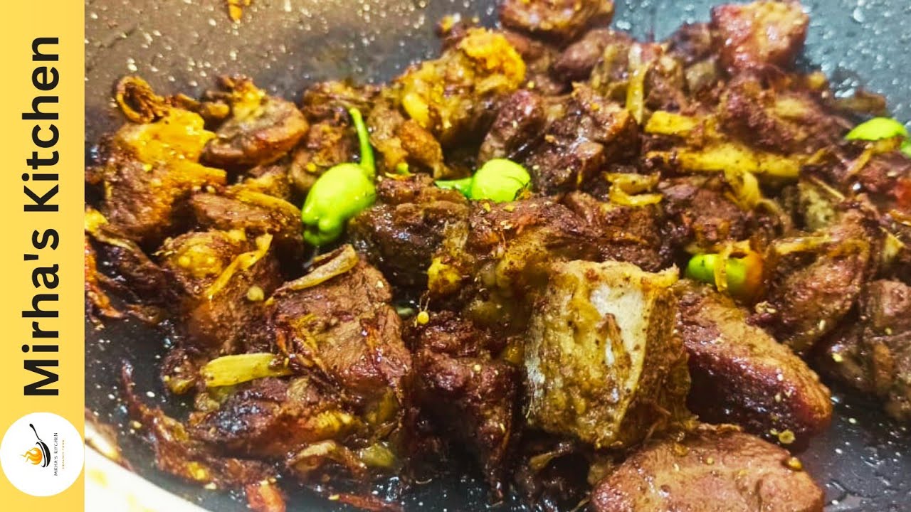 Highway style mutton koyla karahi by Mirha's Kitchen - YouTube