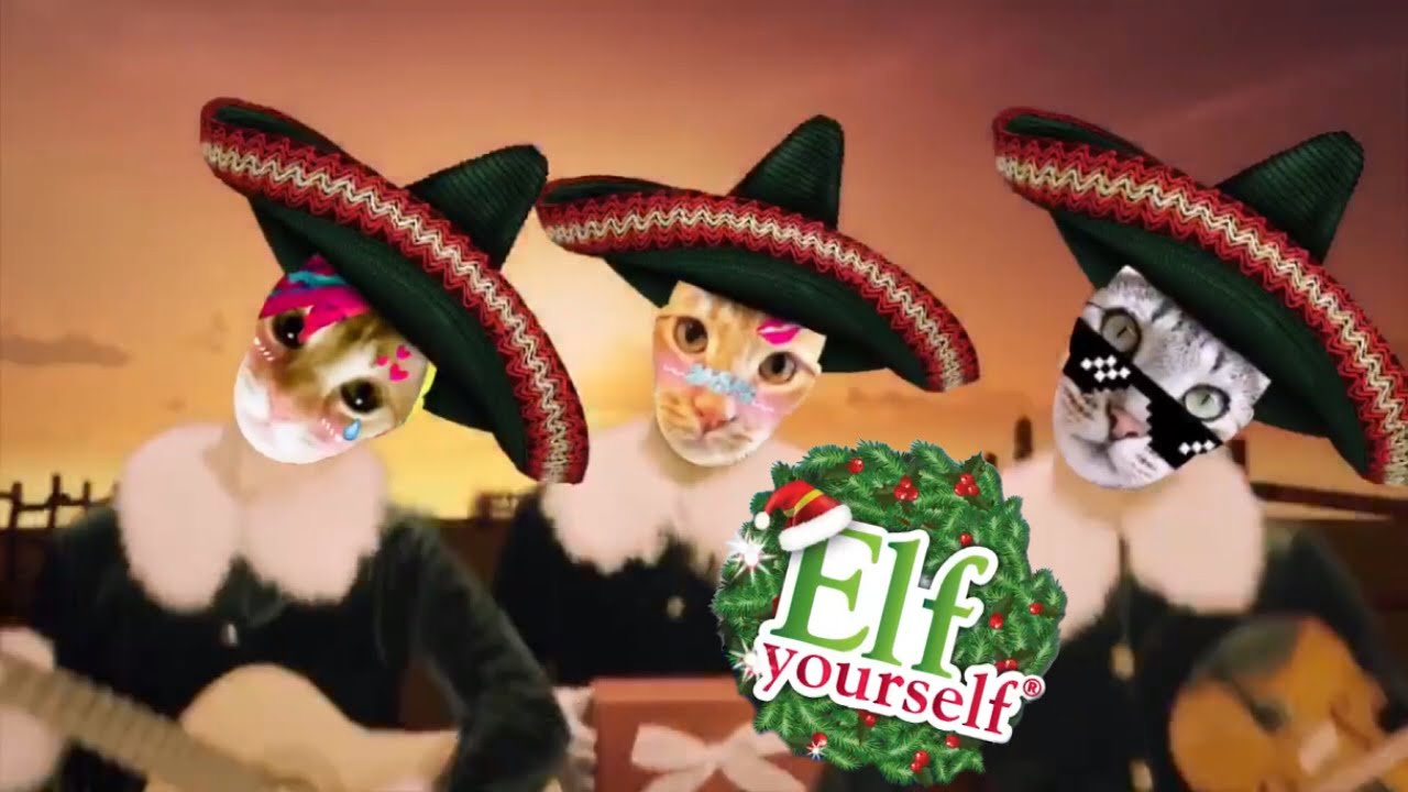 Elf Yourself 2022 Feliz Navidad 🎄 Cats 🐱 Secret Santa 🎅🏻 3 Dances - YouTube