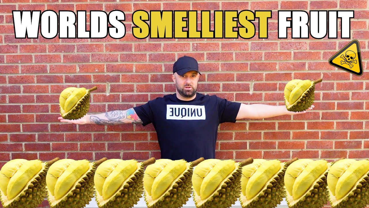 Trying the DURIAN fruit - The smelliest fruit in the world - YouTube