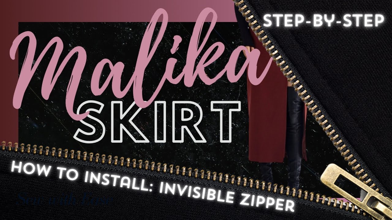 For Beginners: How to Install an Invisible Zipper - YouTube