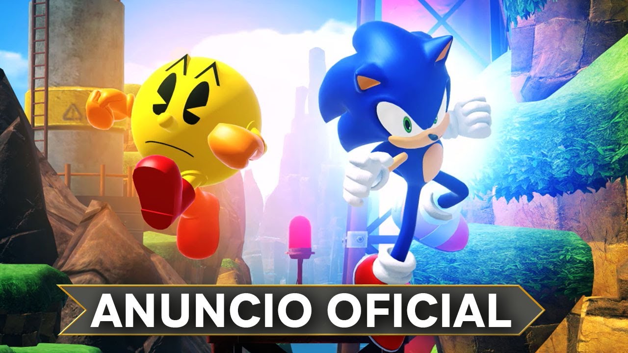 SONIC Y PAC MAN ANUNCIO OFICIAL - YouTube